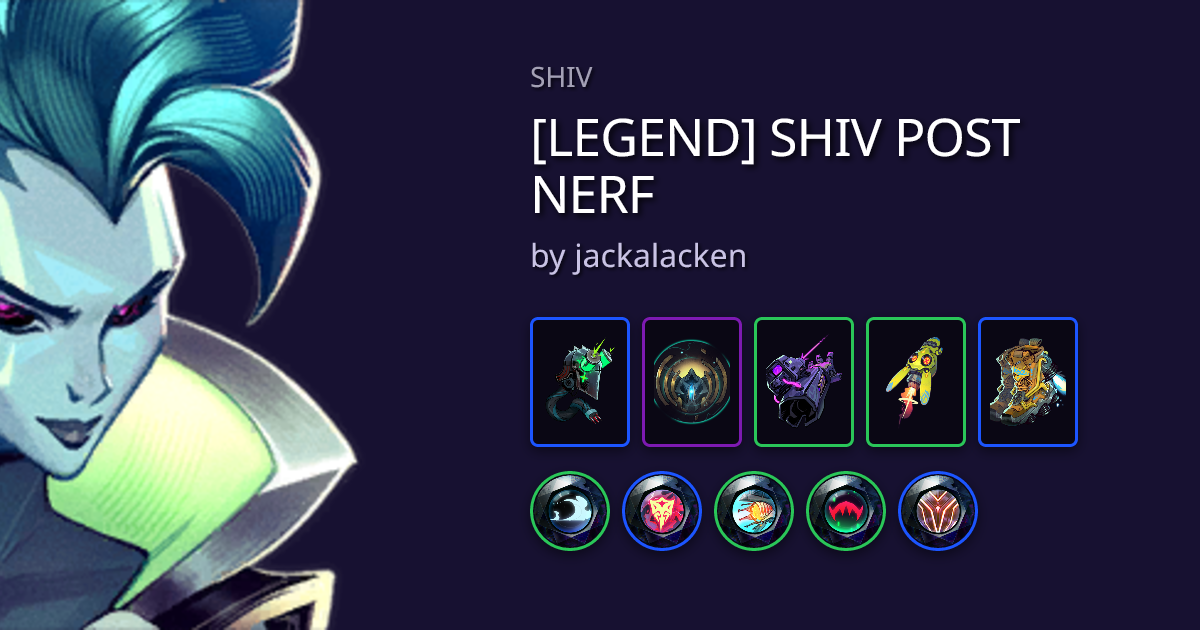 [LEGEND] SHIV POST NERF | Supervive Stats